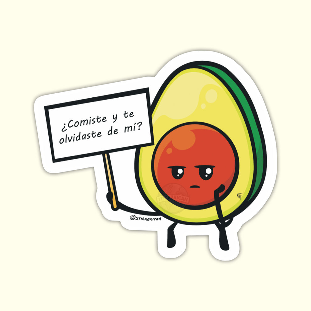 “Aguacate Olvidado” - Original Sticker – Stickerican®