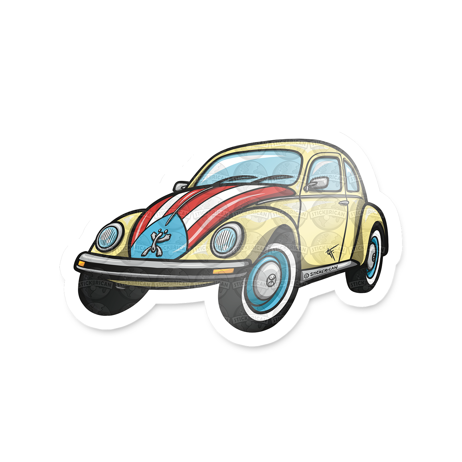 "Boricua Buggy” – Stickerican®