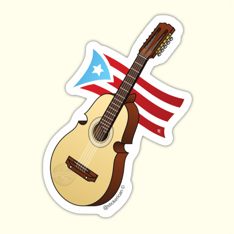 “Cuatro Puertorriqueño” - Original Sticker – Stickerican®