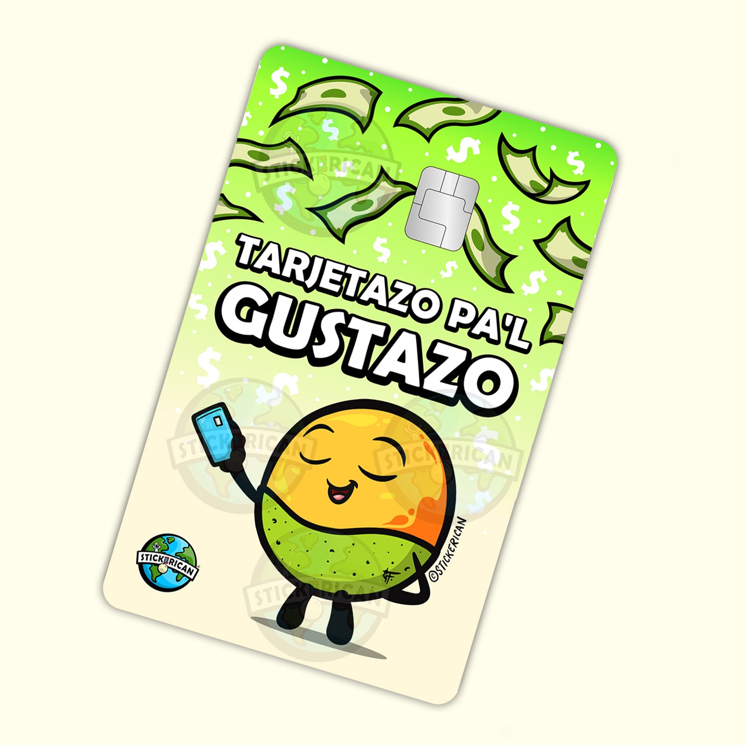 Tarjetazo pa'l Gustazo - Sticker para Tarjeta de Crédito – Stickerican®
