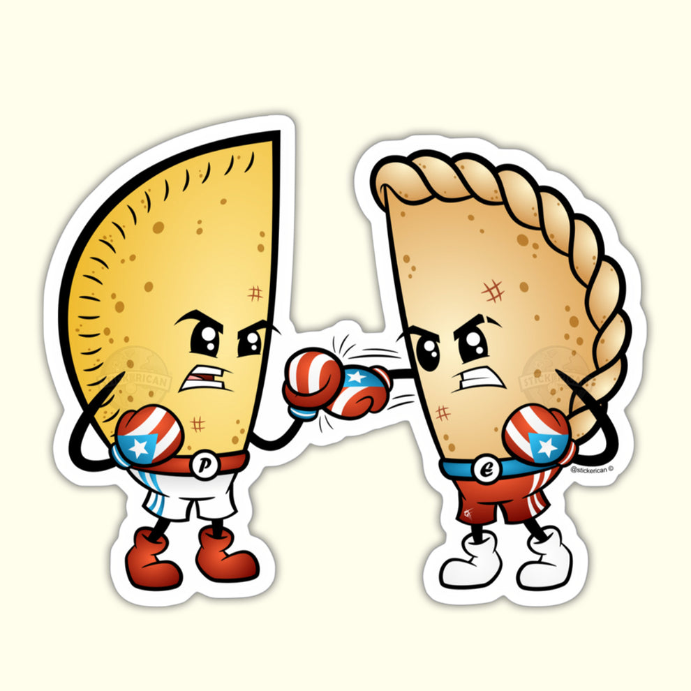 “Pastelillo vs. Empanadilla” - Original Sticker – Stickerican®