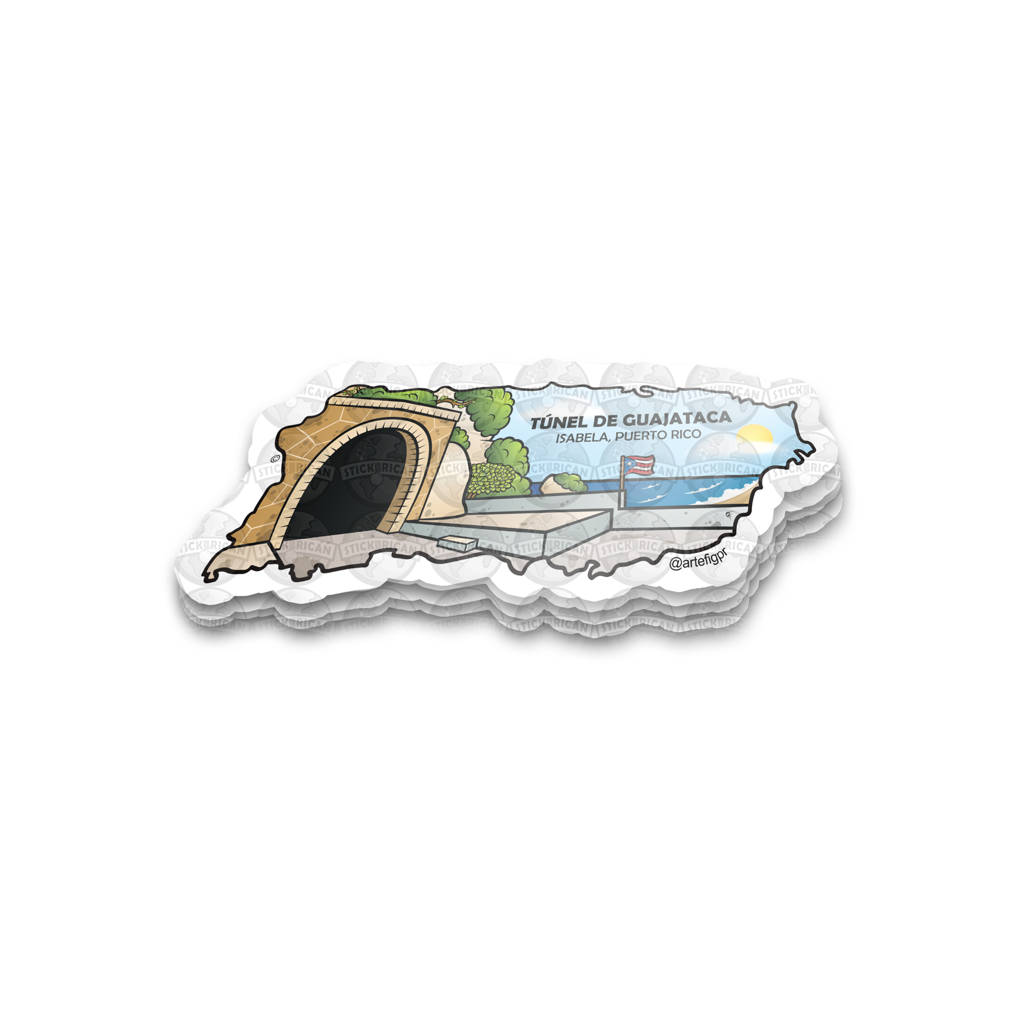 “Túnel de Guajataca” - Original Sticker – Stickerican®