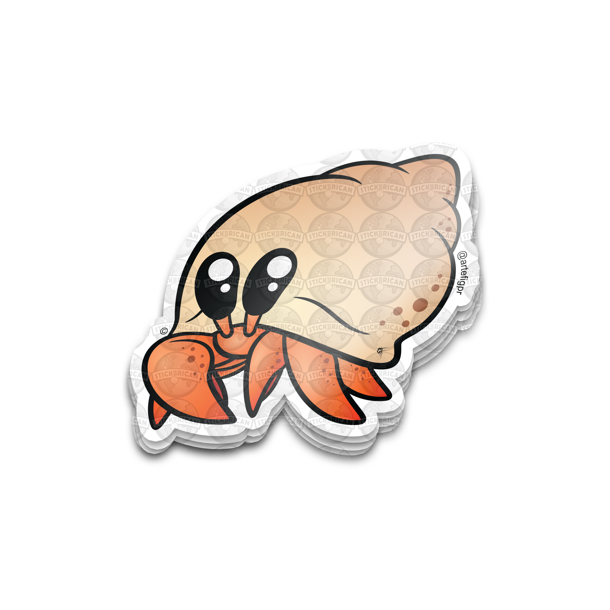 Hermit Crab - Original Sticker – Stickerican®